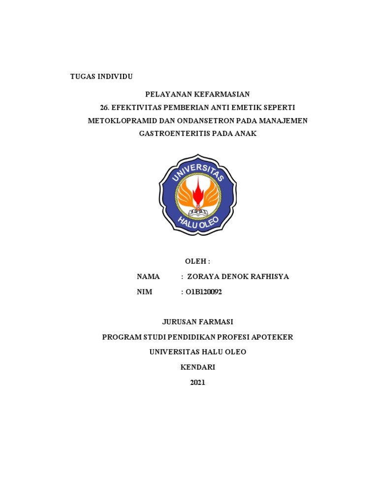 Efektivitas Metoklopramid dan Ondansetron | PDF | Pengembangan Diri ...