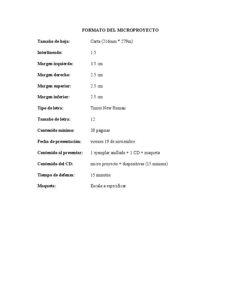 Formato Del Microproyecto | PDF
