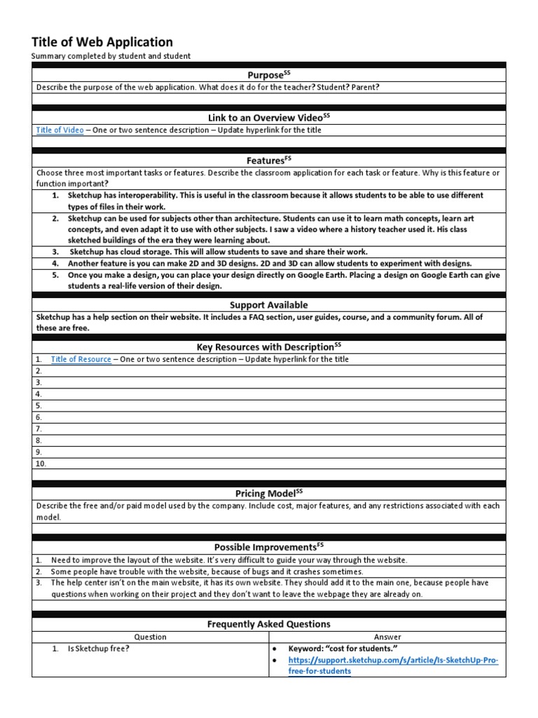 Web Application Summary-2 | PDF | Sketch Up | Internet & Web
