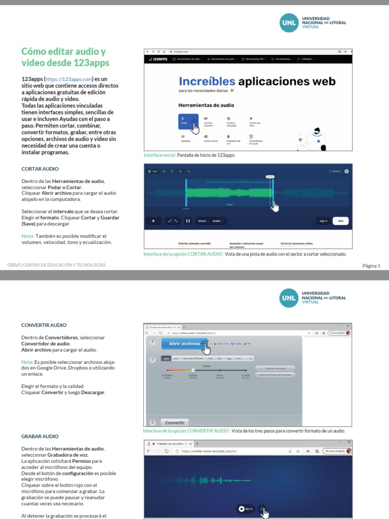123apps - PDF Tutorial | PDF | Archivo de computadora | Vídeo