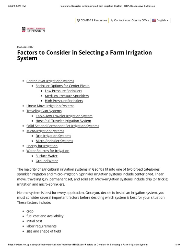 Choosing the Right Farm Irrigation System | PDF | Irrigation | Mulch