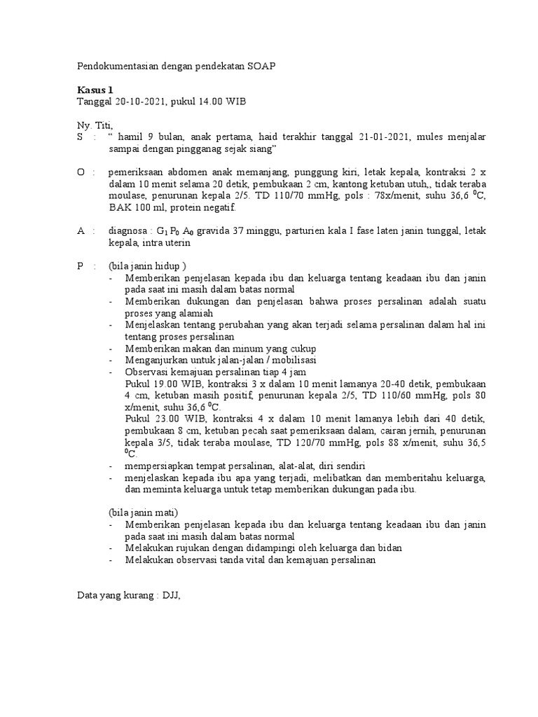 Contoh Kasus Soap Pdf