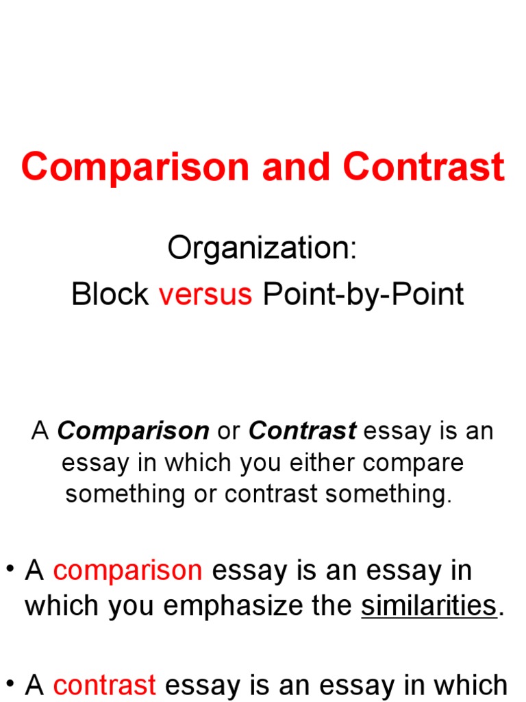 Comparison and Contrast Paragraph | Download Free PDF | Essays | Text