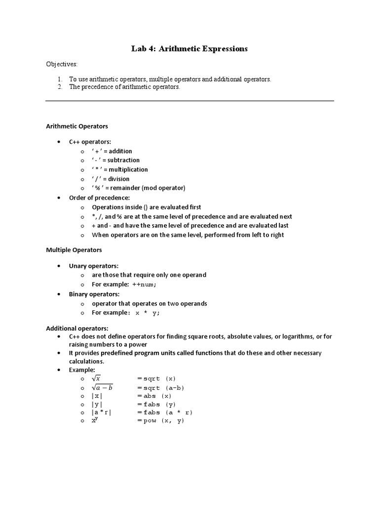 CSC126 Tutorial 4 | PDF | Arithmetic | Elementary Mathematics