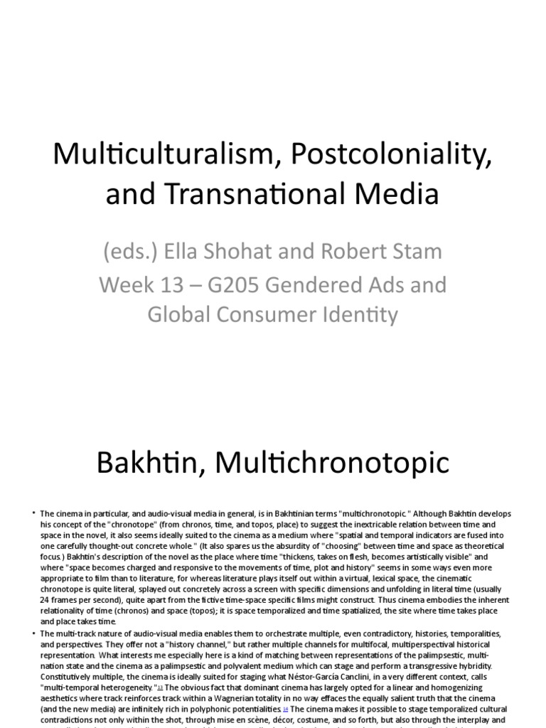 Multiculturalism, Postcoloniality and Transnational Media | PDF | Time