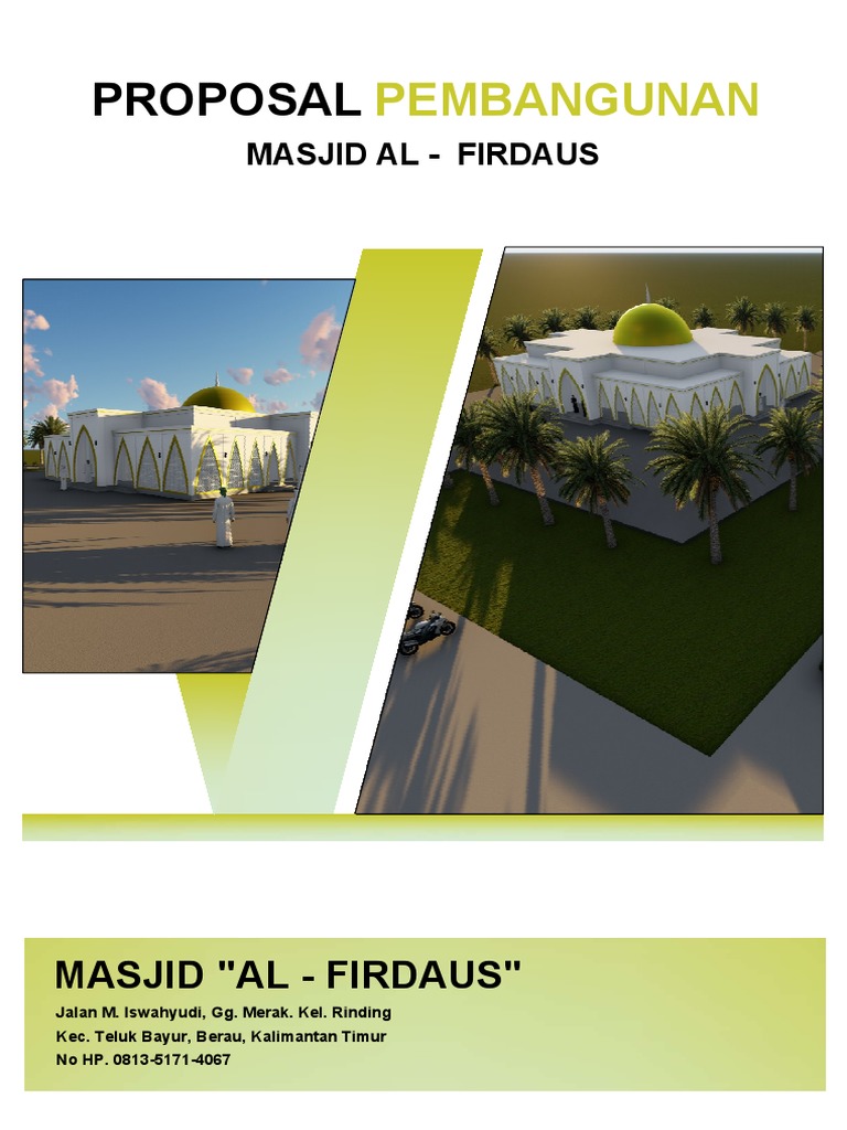 Proposal Masjid Al-Firdaus | PDF