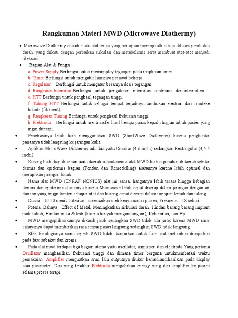 Rangkuman Materi MWD | PDF | Kesehatan Holistik | Sains & Matematika