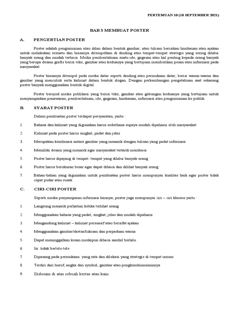 Panduan Lengkap Membuat Poster | PDF | Karier & Perkembangan | Seni