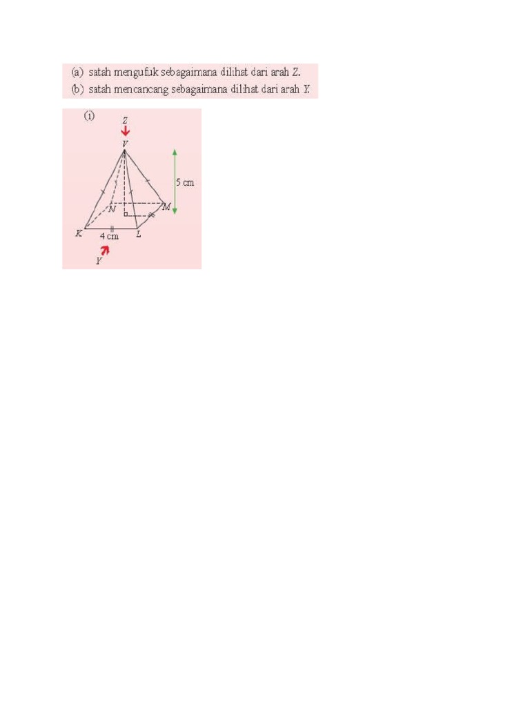 Latihan Unjuran Ortogon | PDF