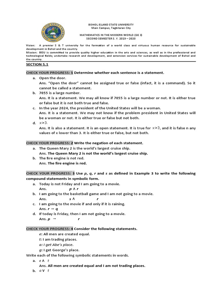 Check Your Progress-Squammy | PDF | If And Only If | Mathematical Logic