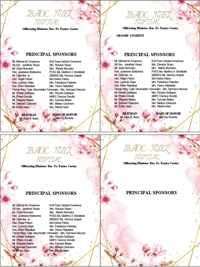 Principal Sponsors Principal Sponsors | PDF