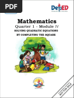 Math 9 Quarter 1 Reviewer | PDF | Factorization | Quadratic Equation