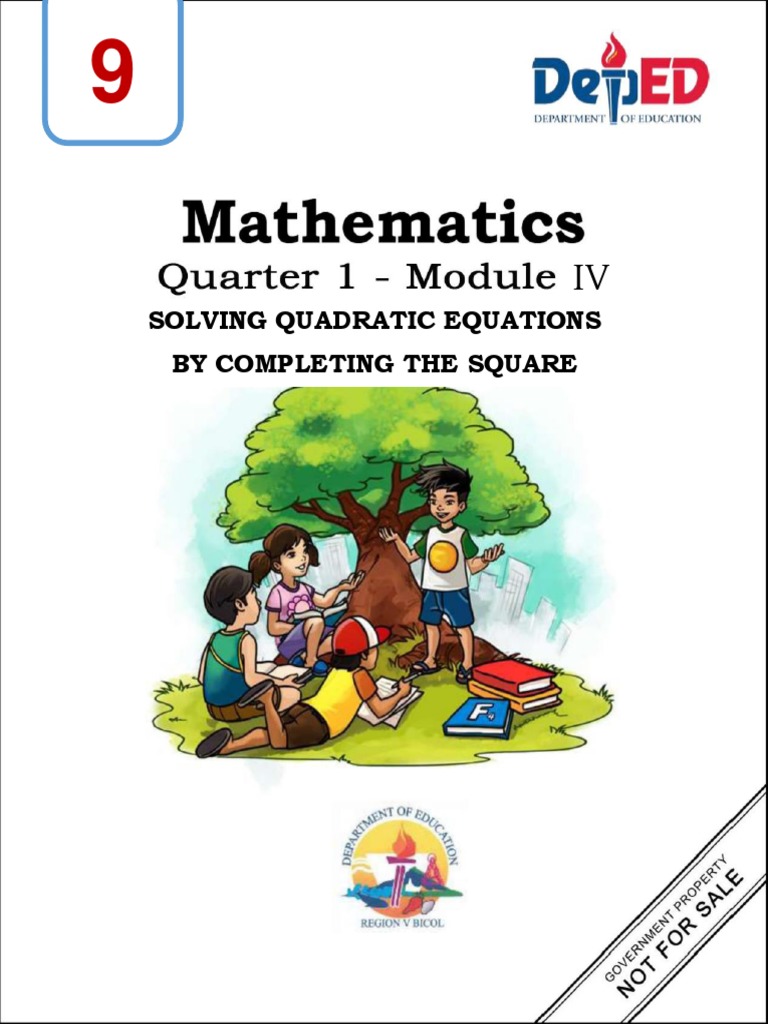Solving Quadratic Equations by Completing The Square | PDF ...