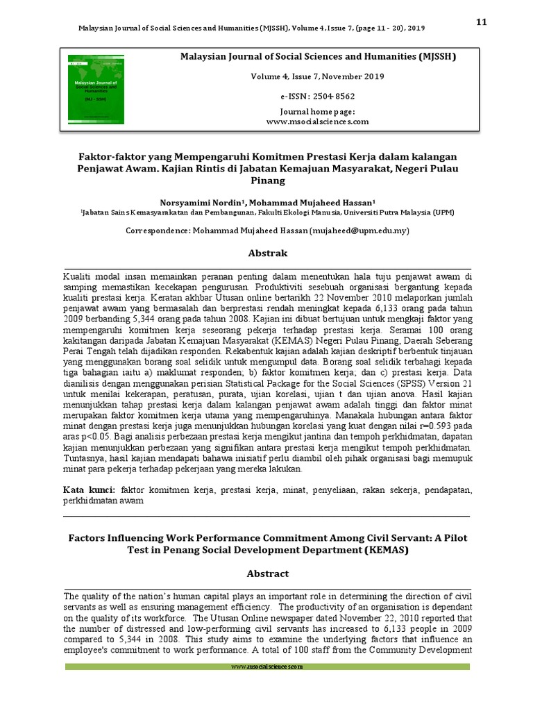 Faktor Yang Mempengaruhi Prestasi | PDF
