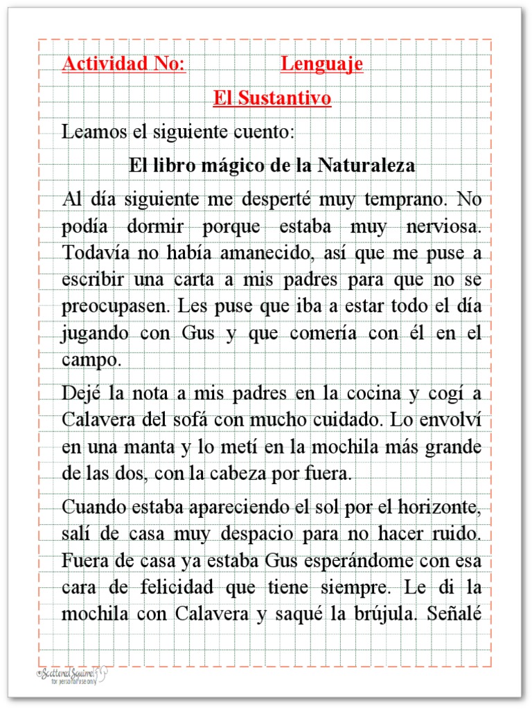 No 5 El Sustantivo | PDF