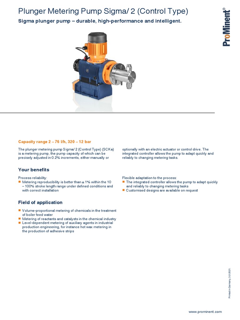 Sigma Plunger Pump - Durable, High-Performance and Intelligent | PDF ...