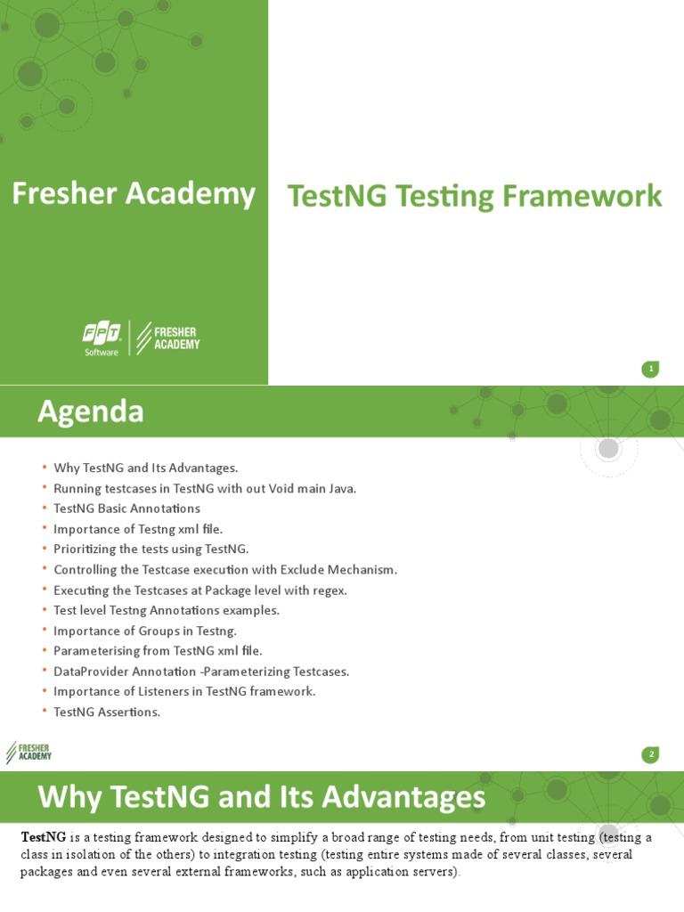 TestNG Testing Framework | PDF | Software Testing | Method (Computer ...