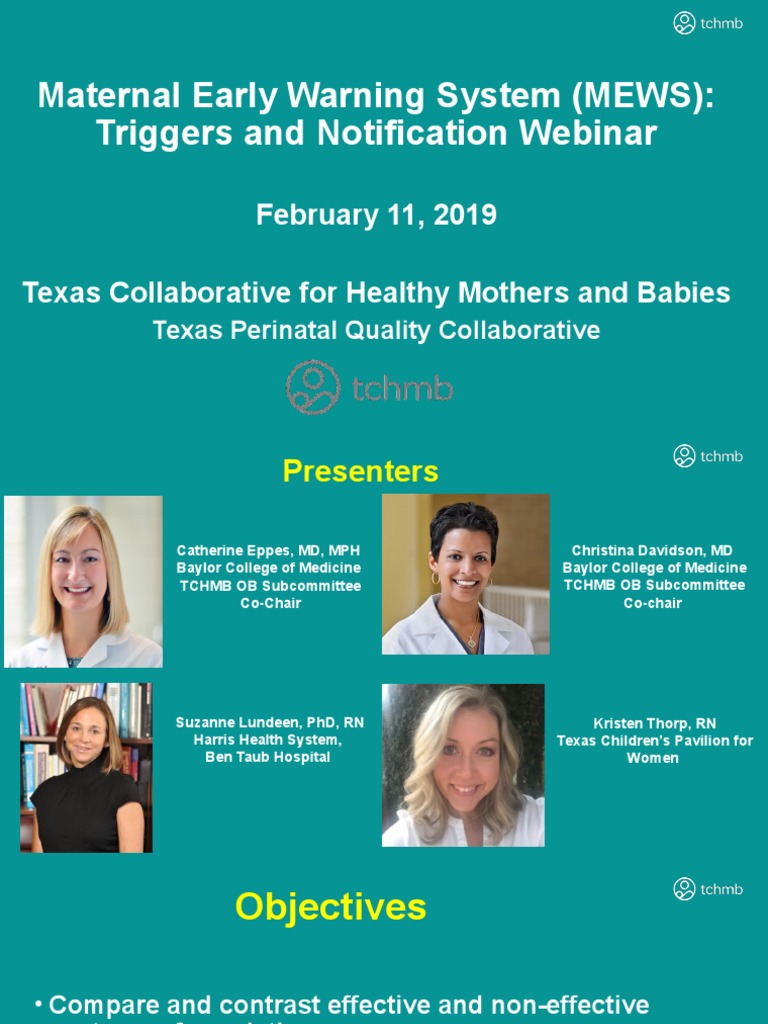 Maternal Early Warning System Webinar | PDF | Blood Pressure | Hypertension