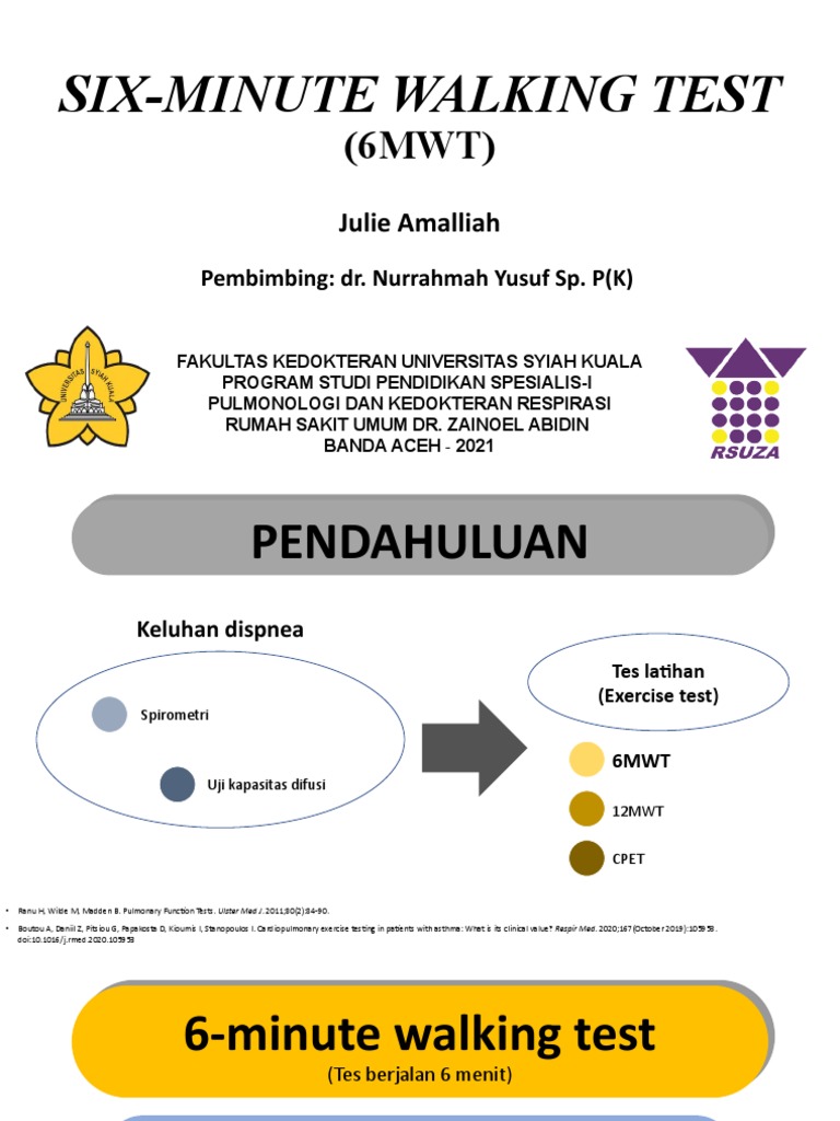 Six-Minute Walking Test | PDF