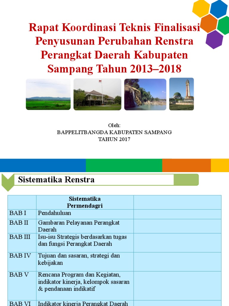 Bahan Paparan Renstra | PDF