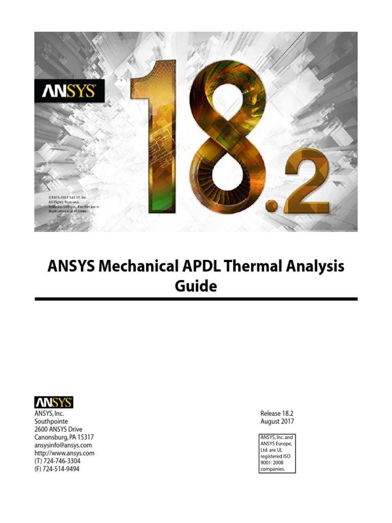 ANSYS Mechanical APDL Thermal Analysis Guide 18.2 | PDF | Heat Transfer ...