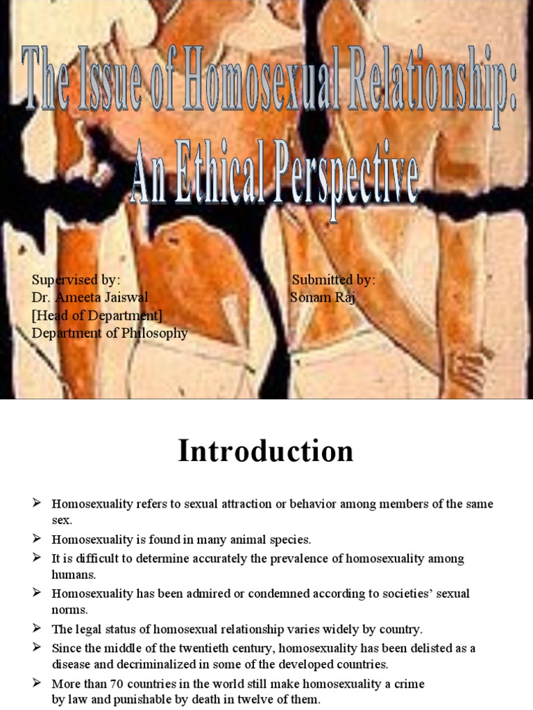 Ethical Perspectives on Homosexuality | PDF | Homosexuality | Value ...