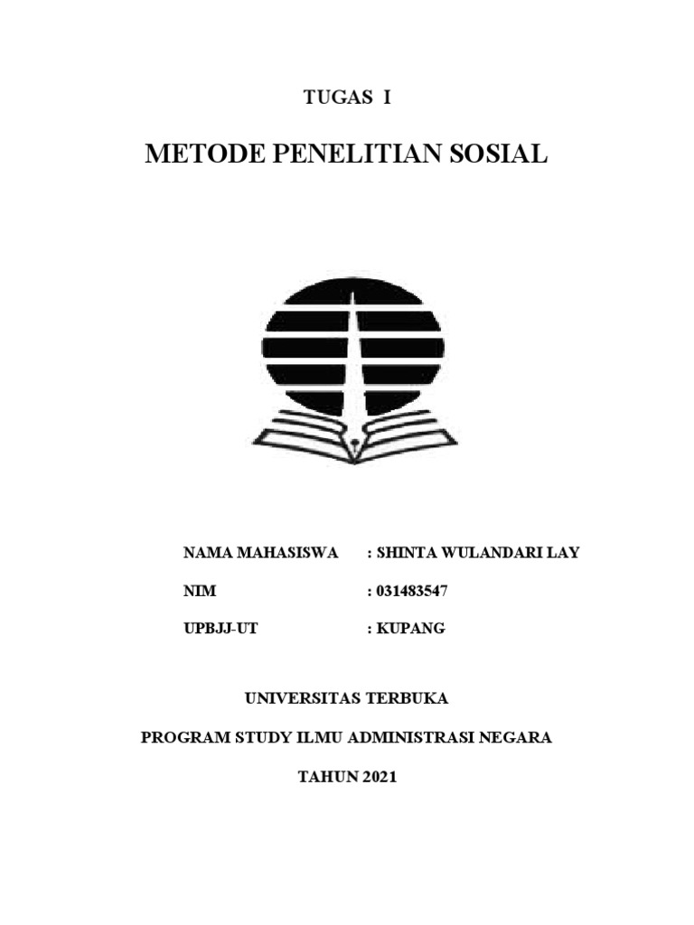Tugas 1 Metode Penelitian Sosial | PDF