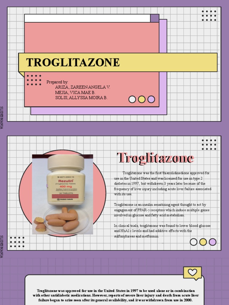 Troglitazone Report | PDF | Diabetes | Hypoglycemia