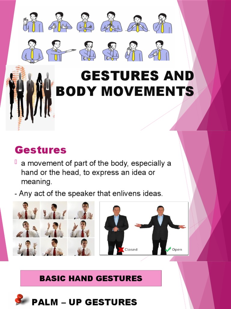 Gestures and Body Movements | Download Free PDF | Gesture | Hand