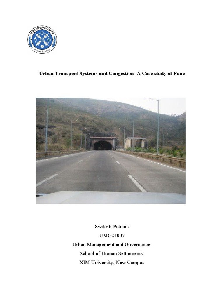 Urban Transport Systems and Congestion-A Case Study of Pune | PDF ...