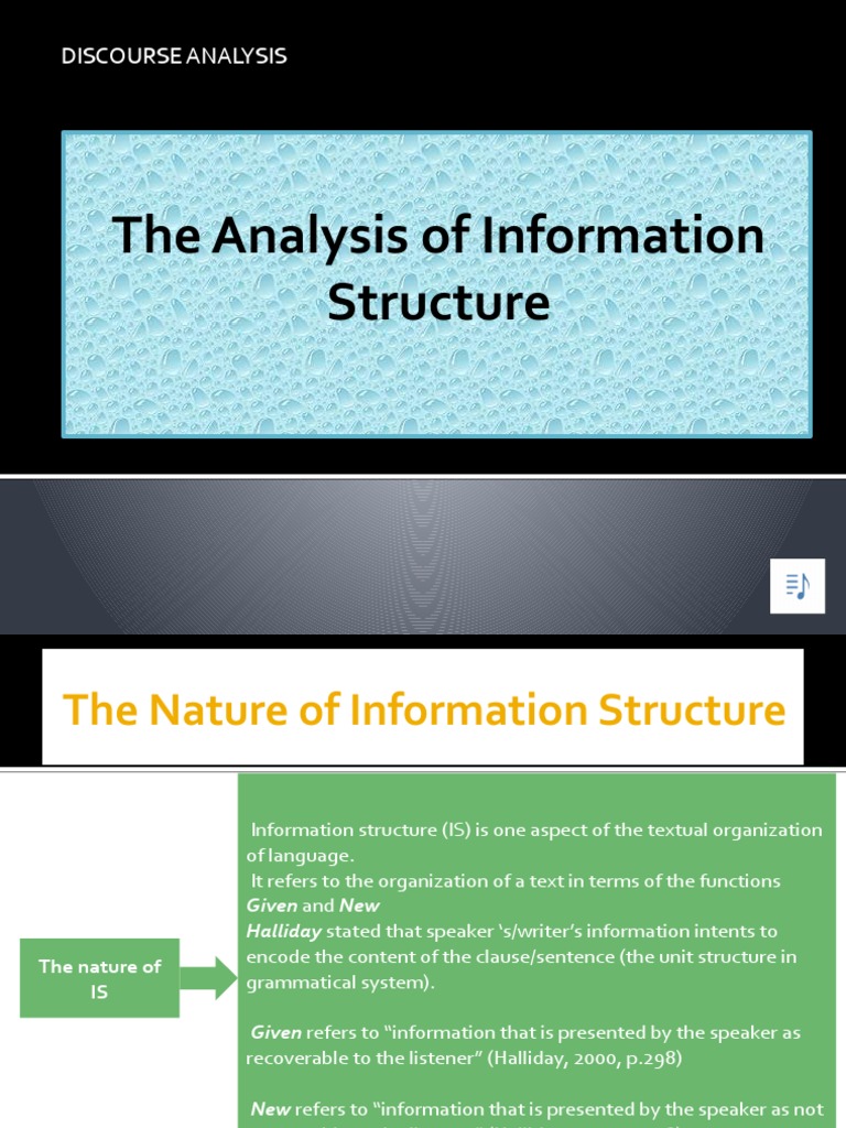 07 - Information Structure Analysis | PDF | Communication ...