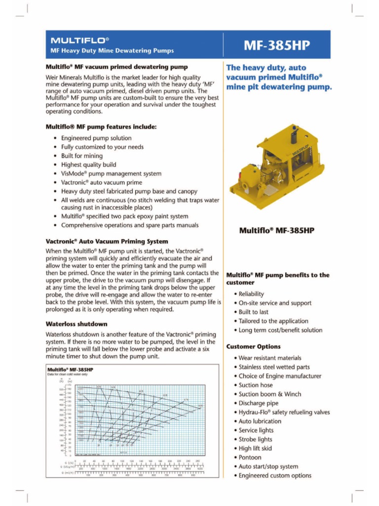 Multiflo MF385HP | PDF