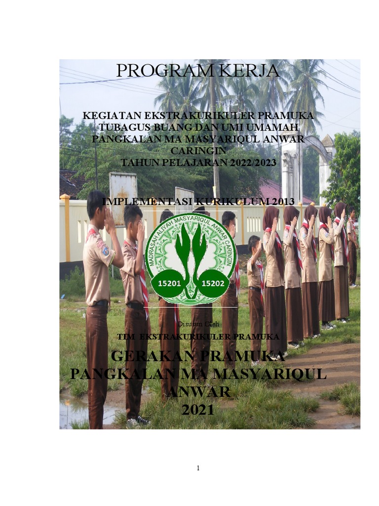 Program Pramuka MA Masyariqul Anwar | PDF | Karier & Perkembangan