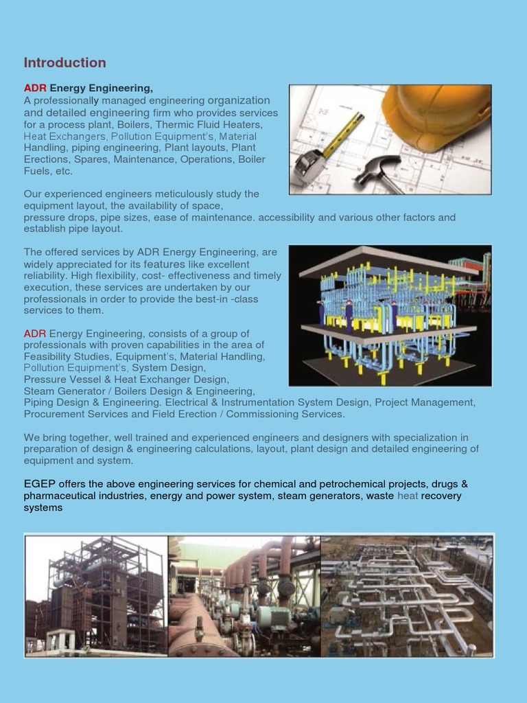 ADR ENERGY ENGINEERING Broucher | PDF | Boiler | Engineering