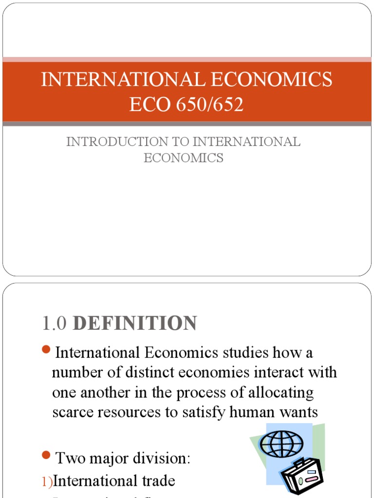 Chp.1 International Economics | Télécharger gratuitement PDF ...