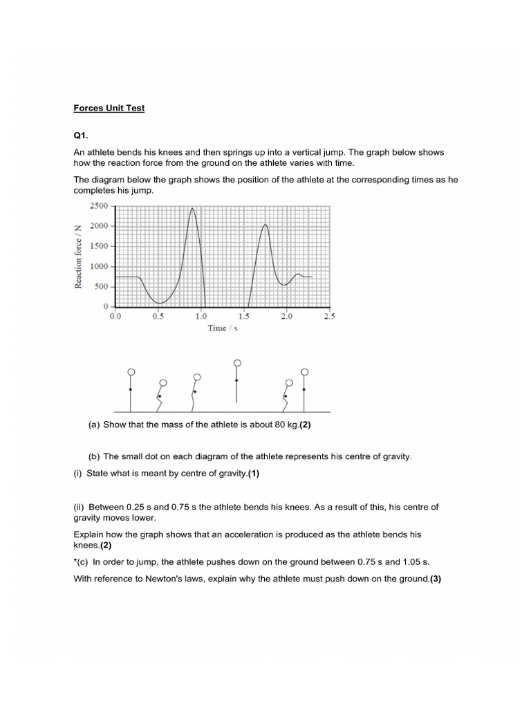 Forces Unit Test | PDF