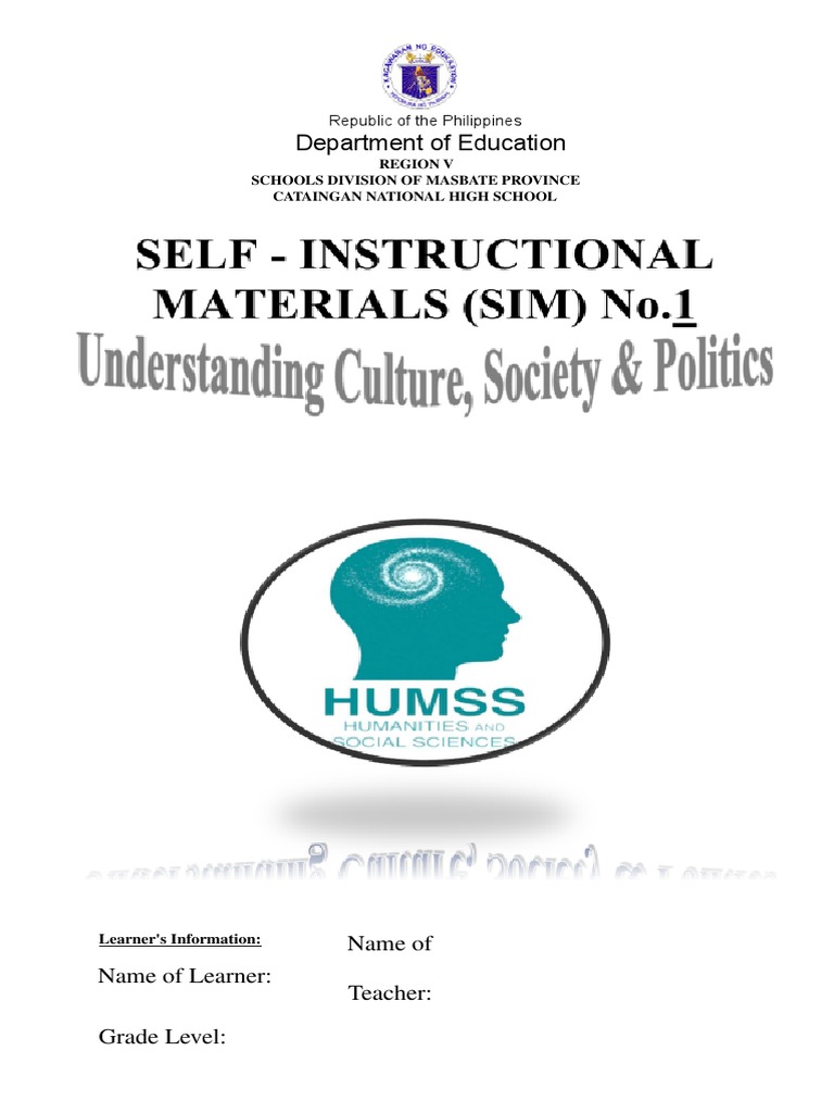 Ucsp - Module 1 | PDF | Gender | Gender Studies