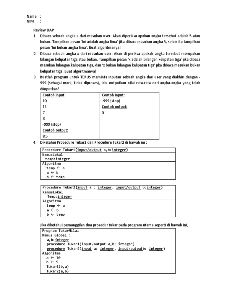 Tugas Review DAP | PDF