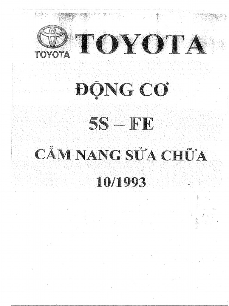 Repair Manual Engine 5S-FE | PDF