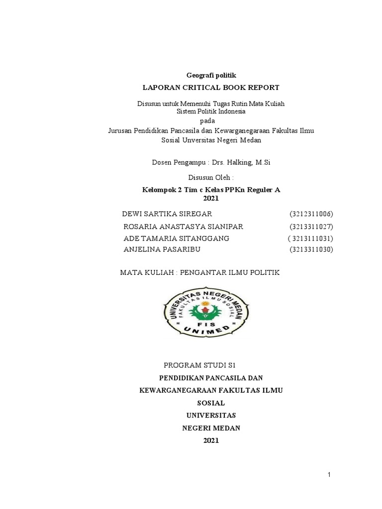 Cbr Kelompok 1 Tim C Politik Pdf