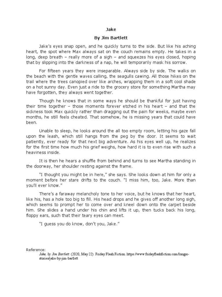 Jake by Jim Bartlett | PDF