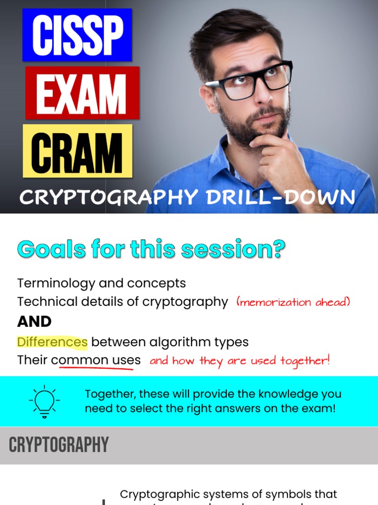 CISSP - Cryptography Drill-Down Handout | PDF | Cryptography | Public Key Cryptography