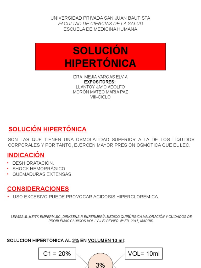 Solución Hipertónicas Ejercicios | PDF | Ciencia y matemáticas