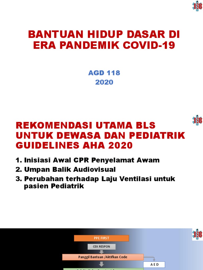 Algoritma BLS AHA 2020 untuk COVID-19 | PDF