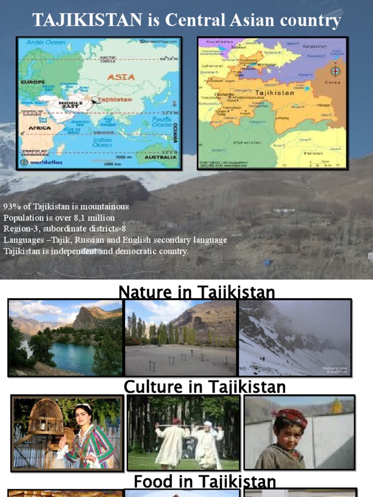 TAJIKISTAN Is Central Asian Country | PDF | Wellness | Lifestyle