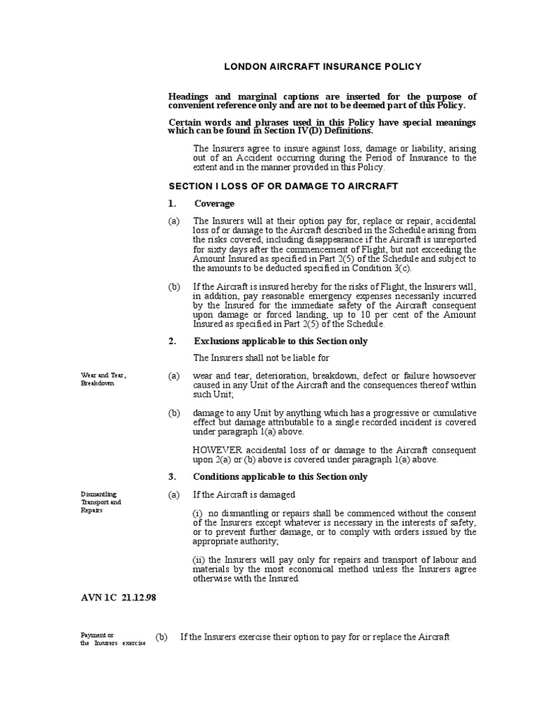 Wear and Tear, Breakdown | PDF | Liability Insurance | Indemnity