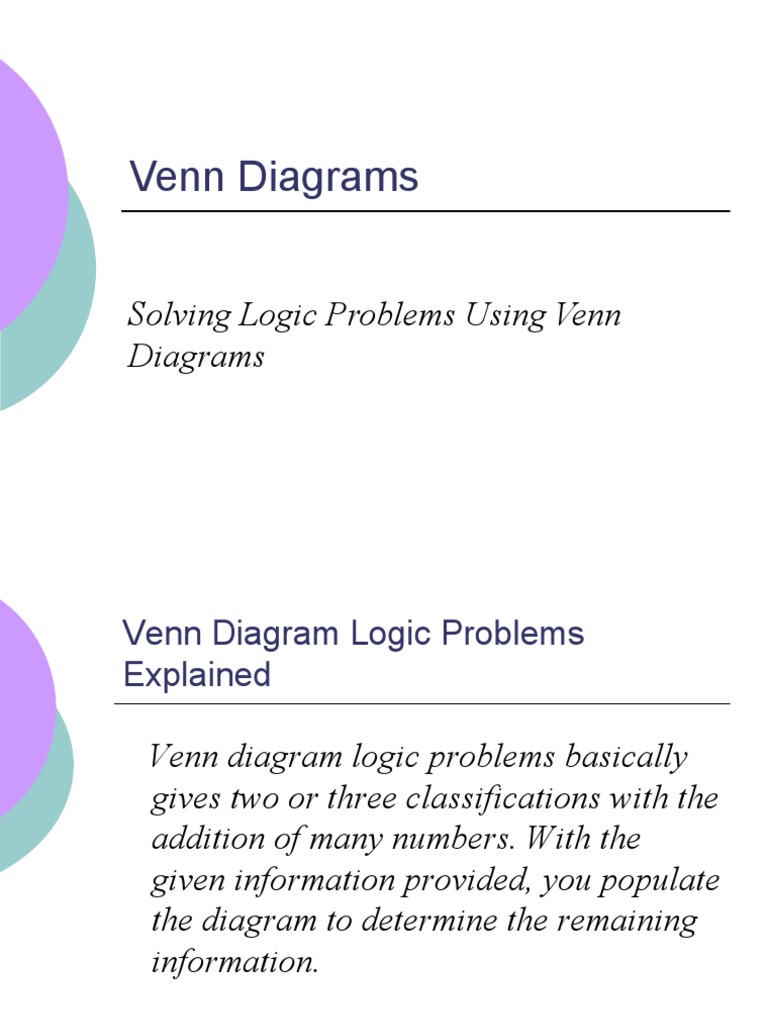 Venn Diagrams | PDF | Calculus | Mathematics