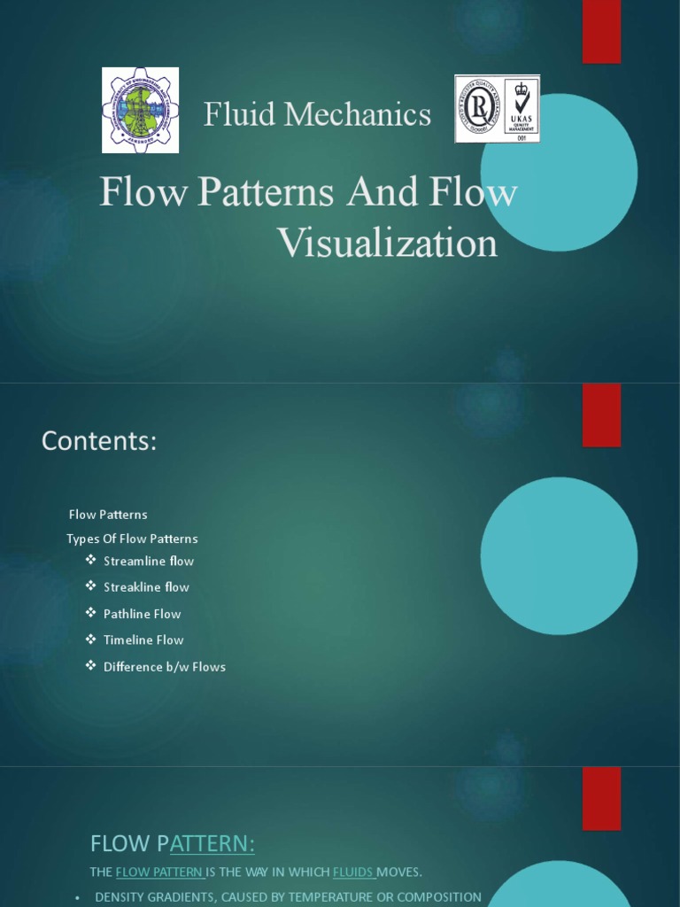 Flow Pattern and Its Visualization | PDF | Fluid Dynamics | Soft Matter