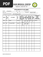 Intravenous Fluid Flow Sheet Template | PDF