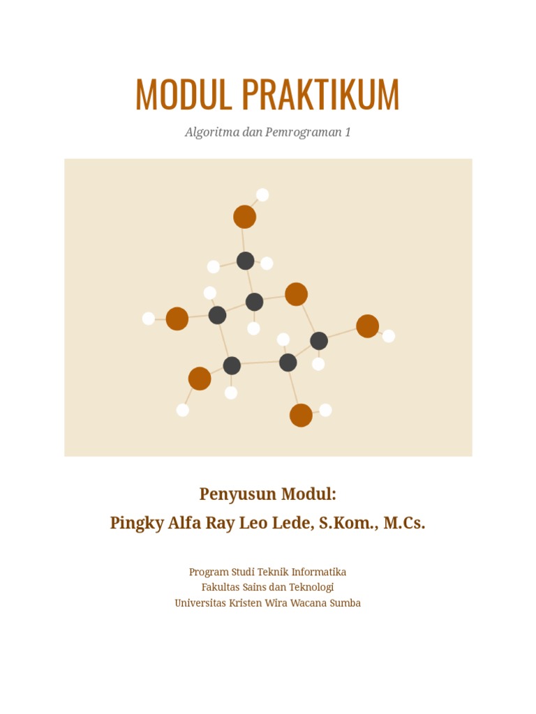 Modul Praktikum Algoritma Dan Pemrograman 1 | PDF